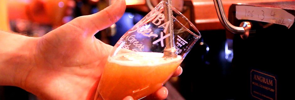 pulling a beer at BEERX 1 - SIBA - Society of Independent Brewers and ...