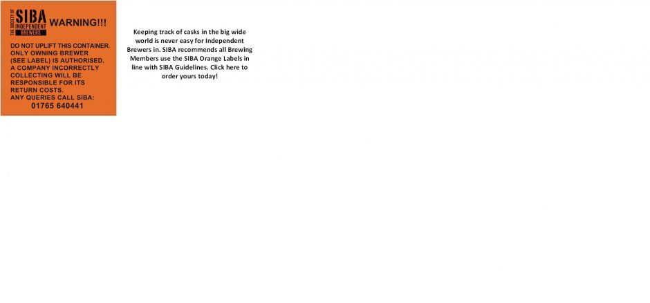 Orange Label - SIBA - Society of Independent Brewers and Associates